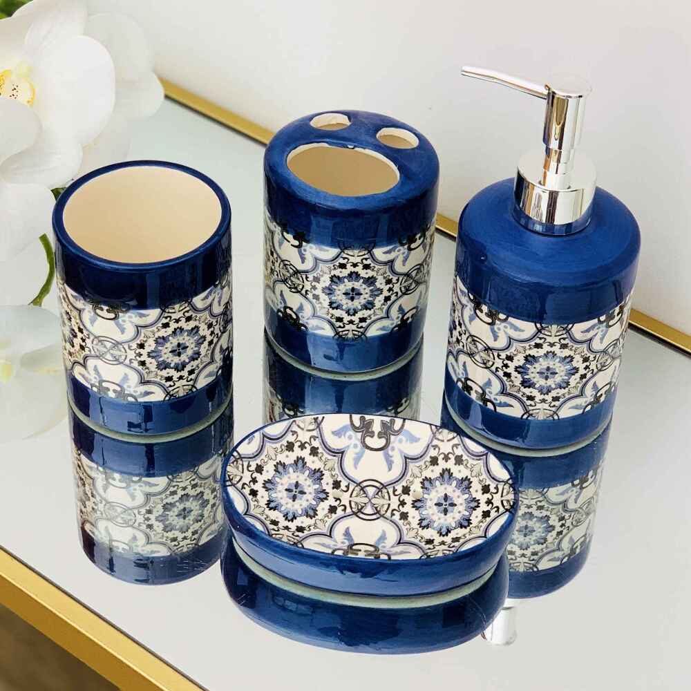 Ceramic Bath Set | 4 Pc Set – FLAMINGO